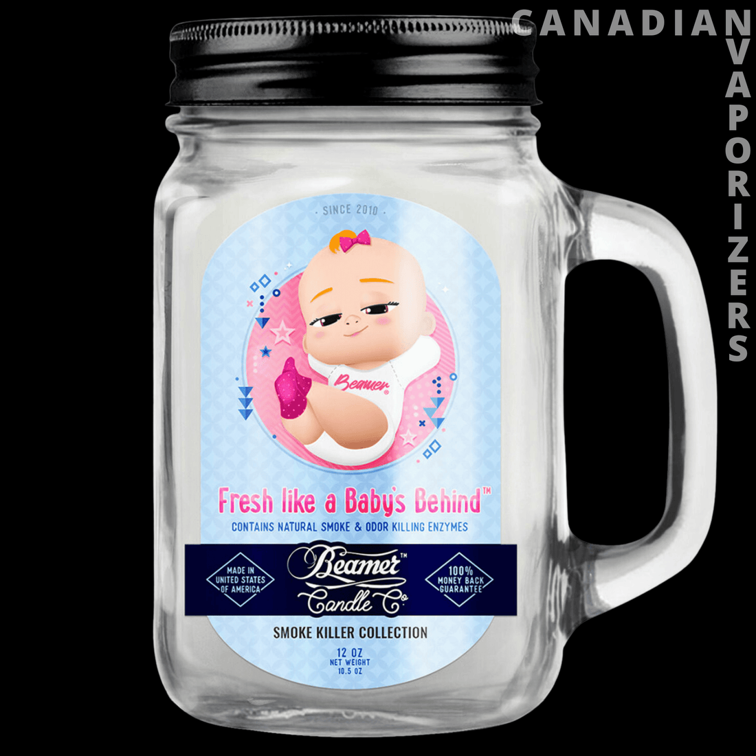 Beamer Candle Co 12oz Fresh Like a Baby's Behind Candle – Canadian Vaporizers