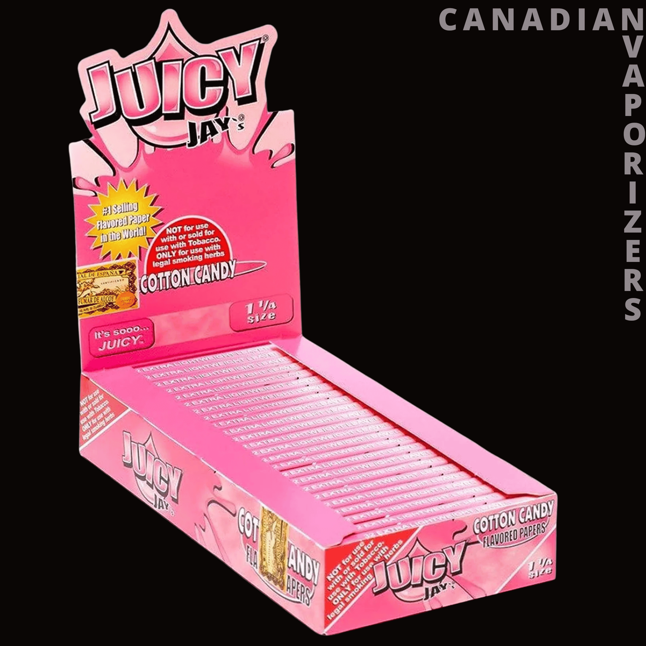 Juicy Jay's 1¼ Cotton Candy Rolling Papers – Canadian Vaporizers