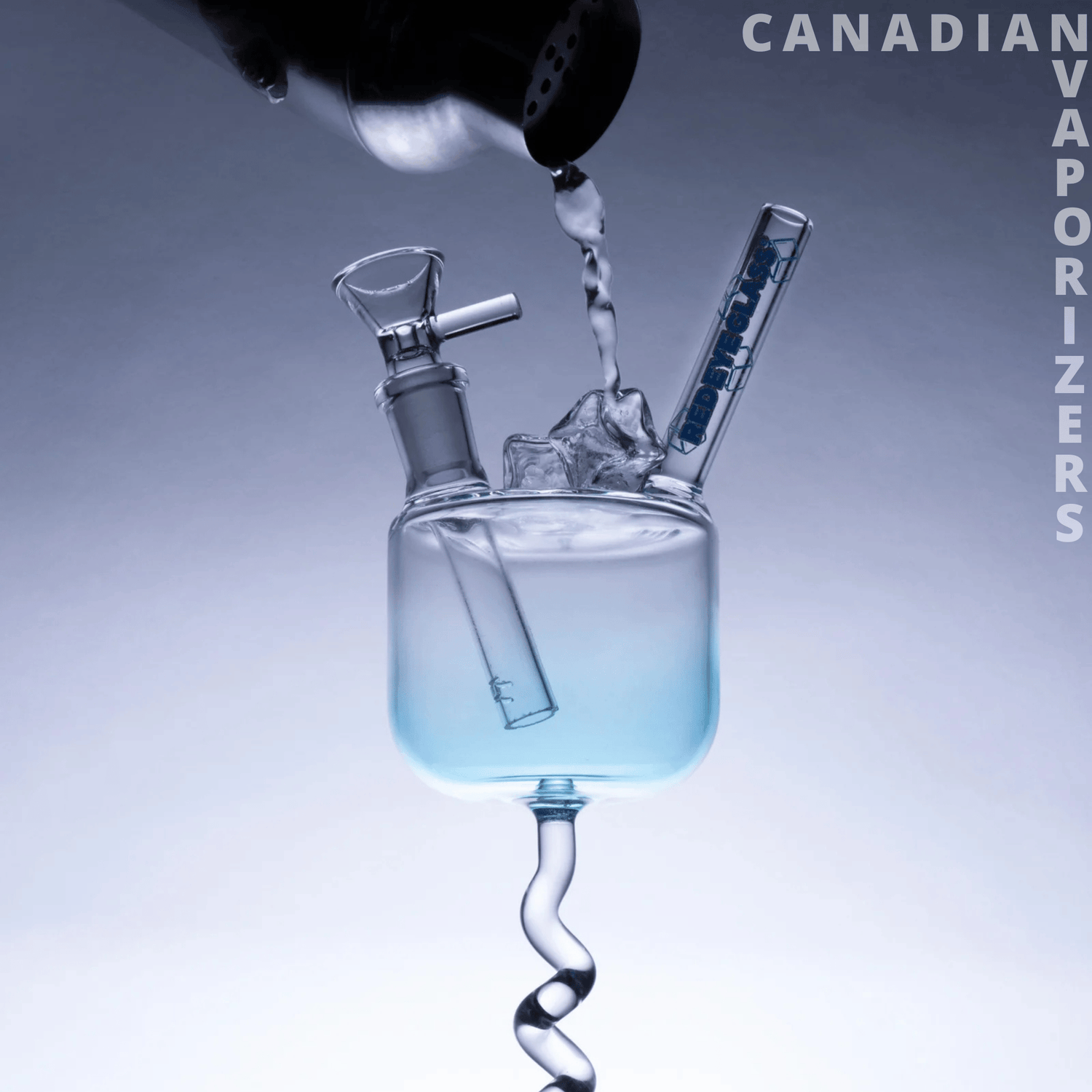 Buy Red Eye Glass 9" Ice-Cold Happy Hour Water Bong | Canada – Canadian ...