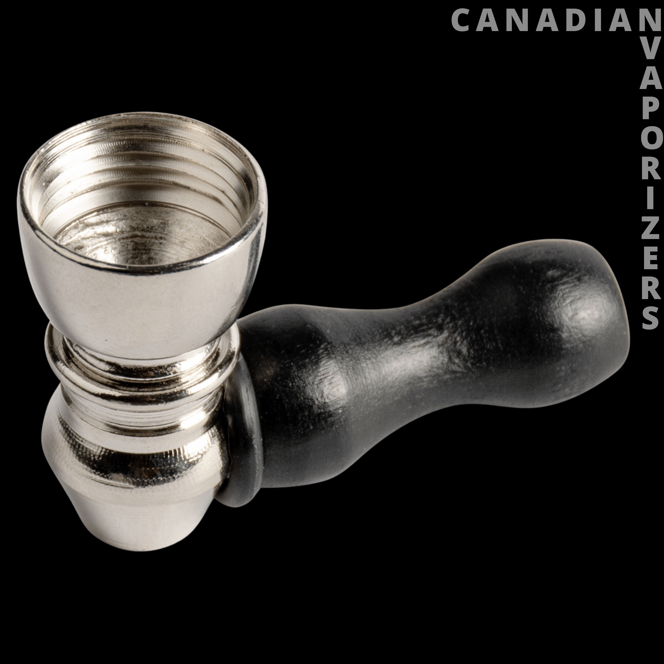 Mini Nickel & Wood Metal Pipe – Canadian Vaporizers