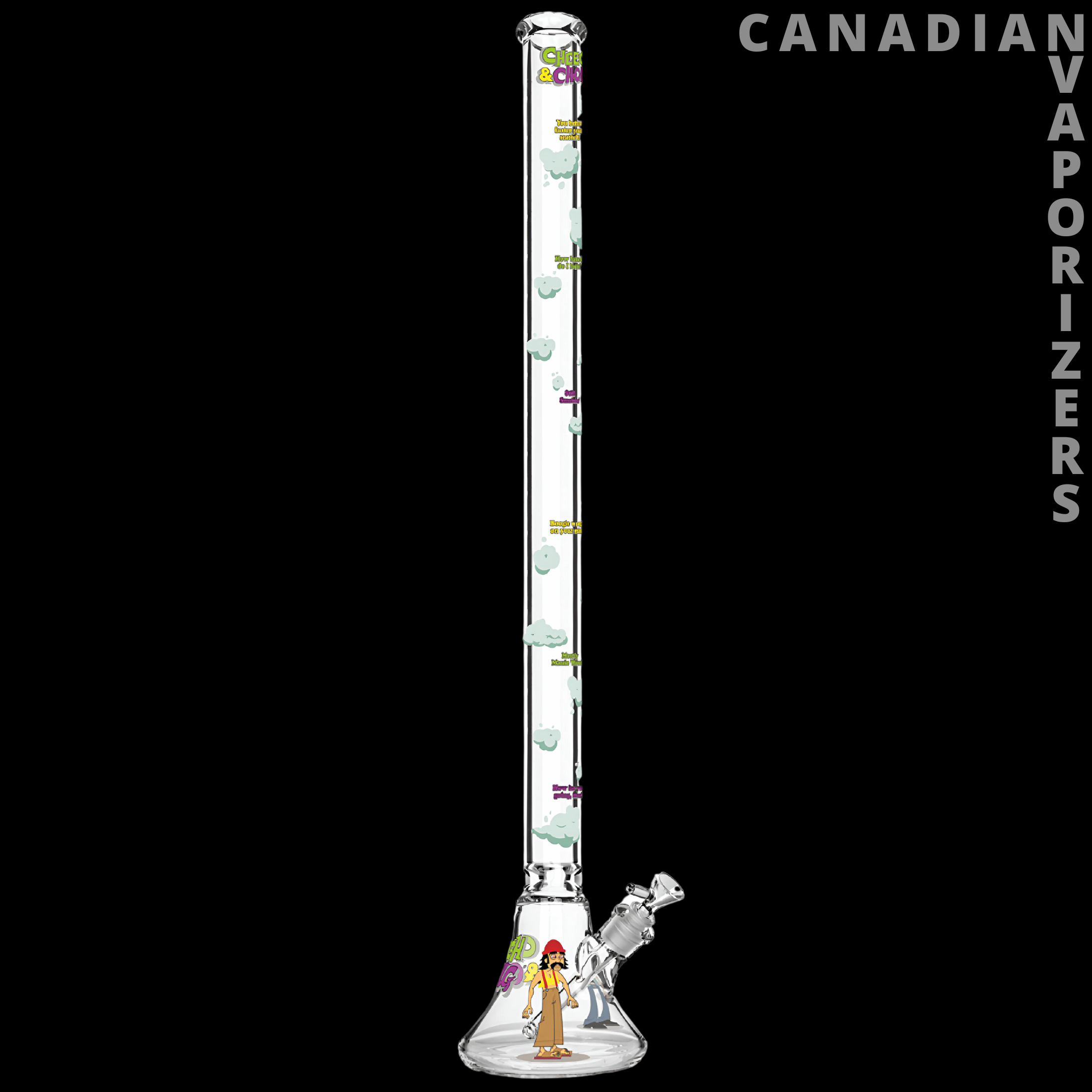 Cheech & Chong 48" 7mm Thick How High Are You Bell Base Water Pipe ...