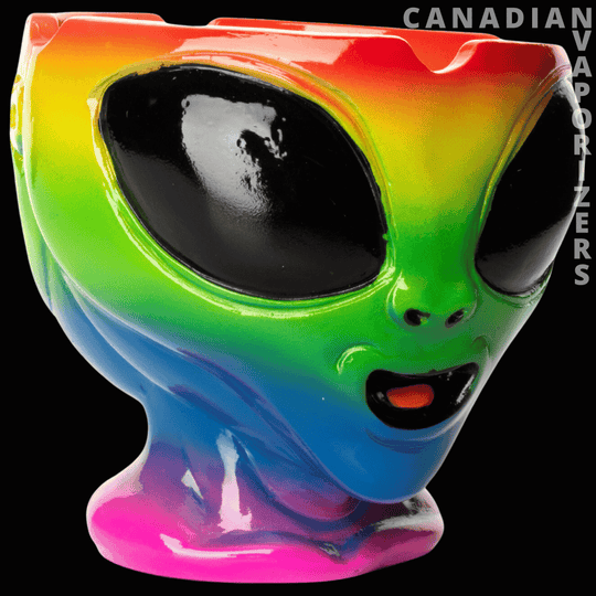 Multicoloured Alien Head Ashtray – Canadian Vaporizers