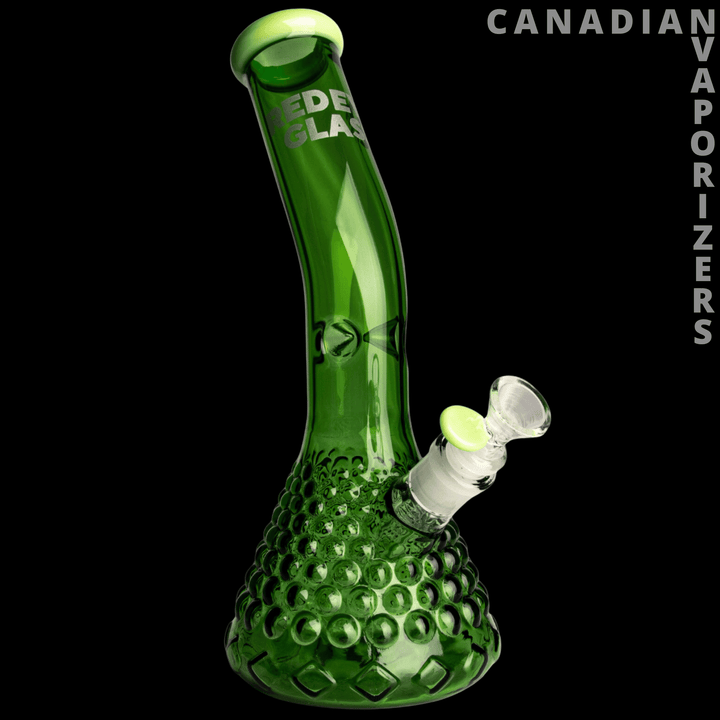 Red Eye Glass 12" Cronus Lean Back Beaker Base Water Pipe – Canadian ...