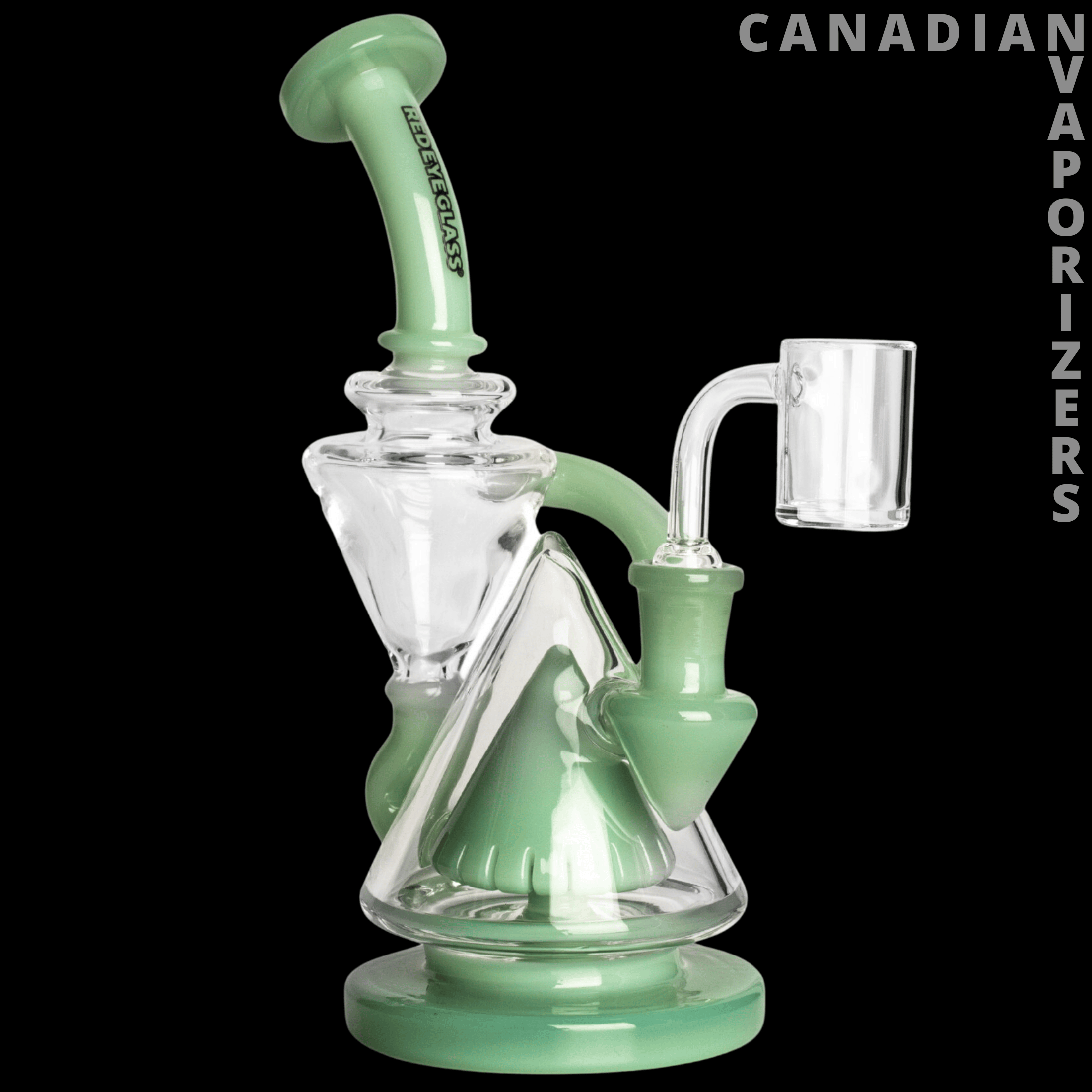 Red Eye Glass 8.5" Three-Step Concentrate Recycler – Canadian Vaporizers